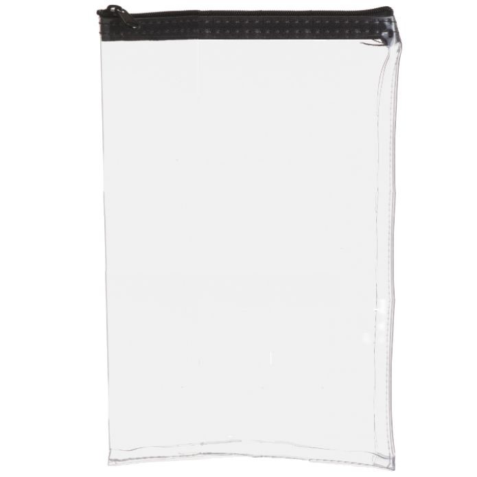 Clear Vinyl Vertical Zipper Bag - 8W x 12H - Made to Order