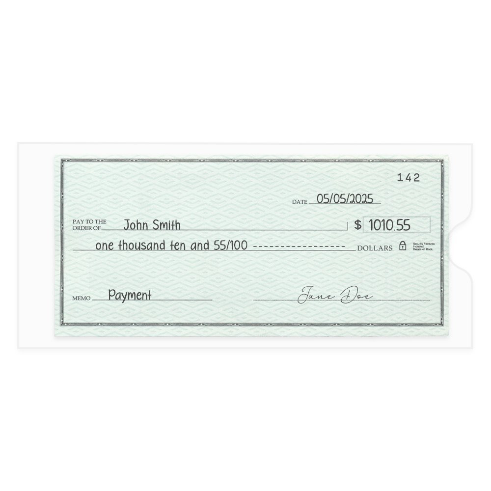 Vinyl Document Jackets - Clear, 9" x 4"