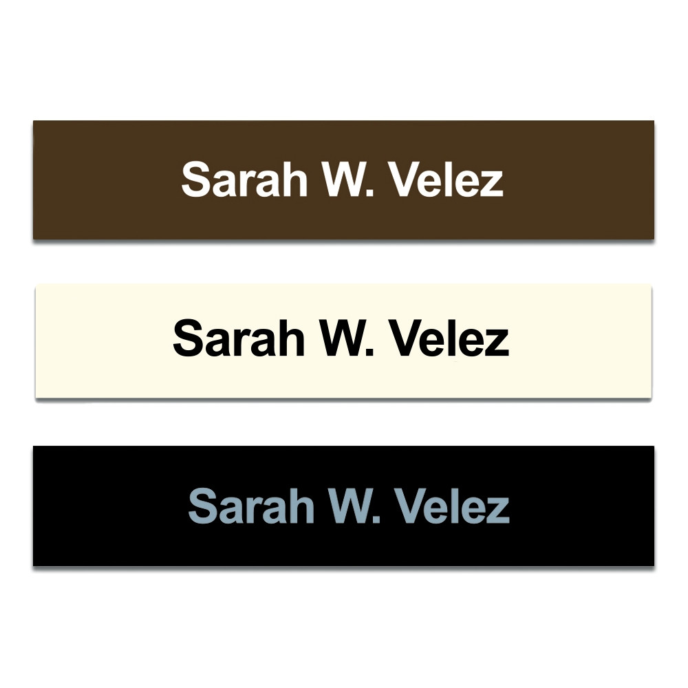 3/3 Magnetic Nameplate Insert - 9W x 2H - Square Corners - 8-11/16W x 1 ...